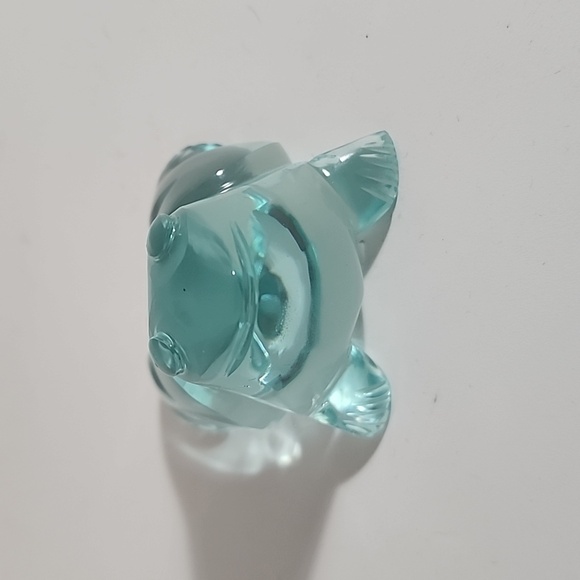 Accents | Vintage Aqua Blue Glass Frog | Poshmark